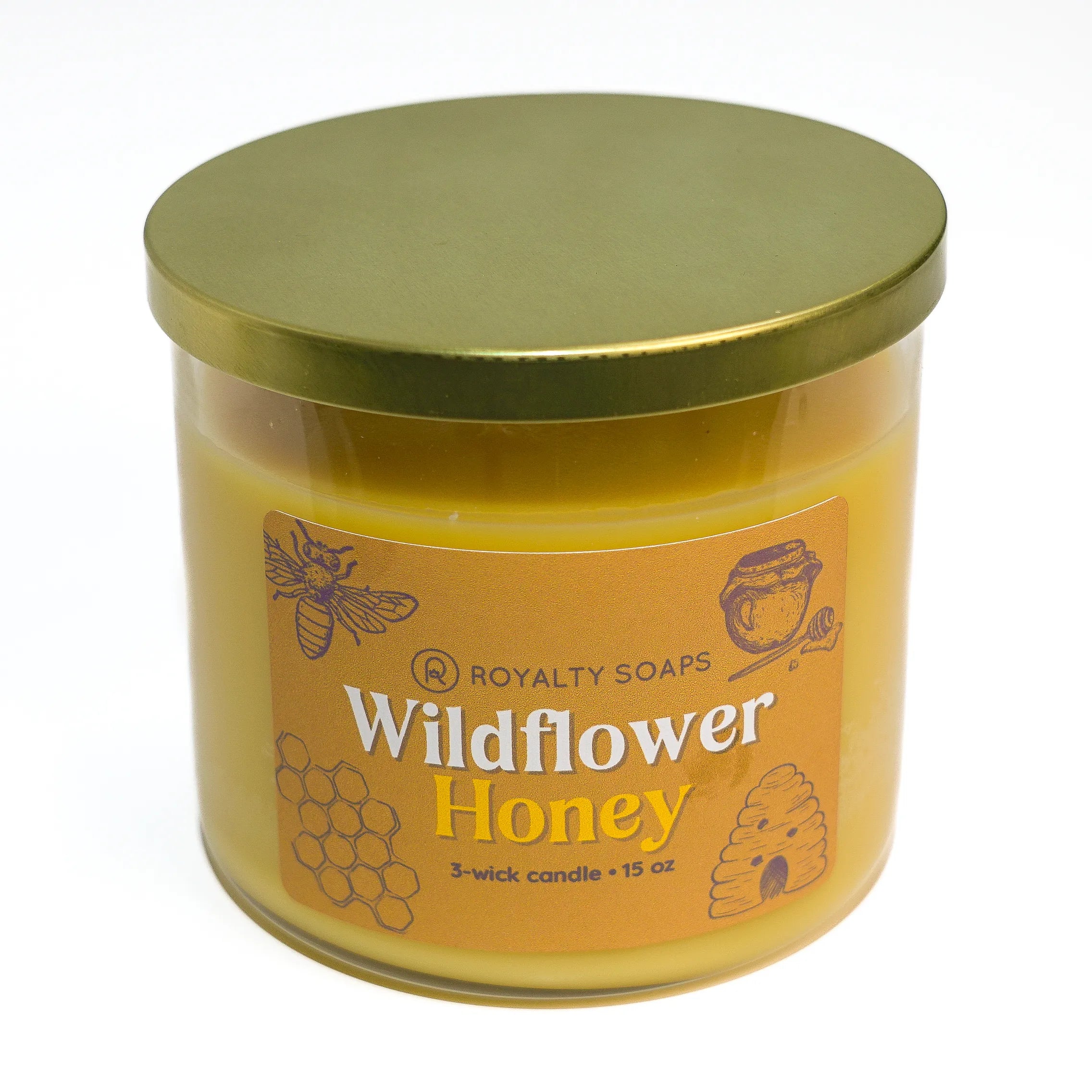 Wildflower Honey 3-Wick Soy Candle – ROYALTY SOAPS