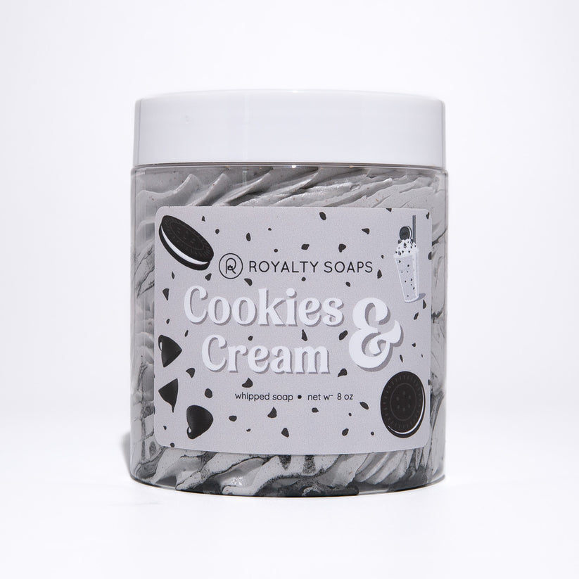 Cookies & Cream 8oz Whipped Soap – ROYALTY SOAPS